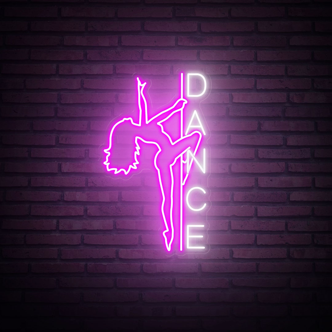 Dancer Neon Sign, Pole Dancing Led Light Sign, Custom Neon Sign, Dance ...