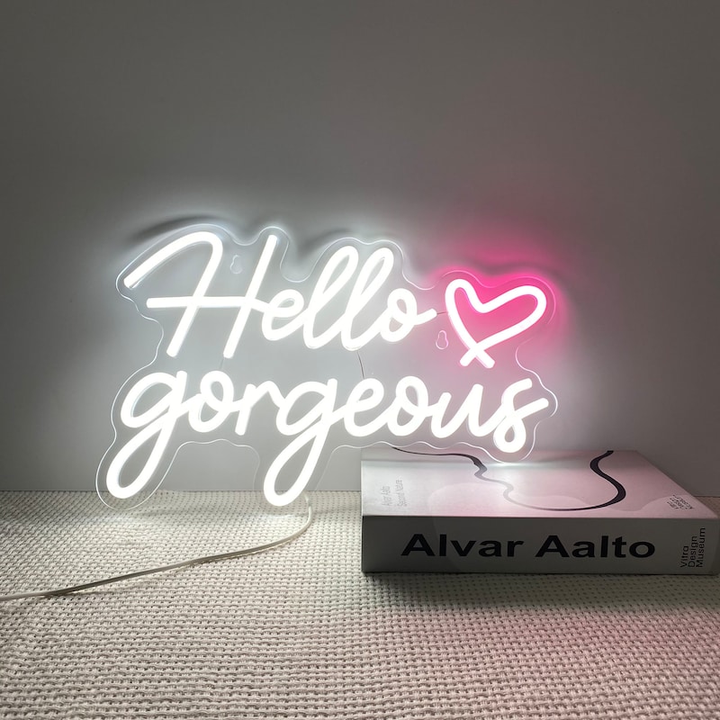 Hello Gorgeous Neon Sign - Etsy