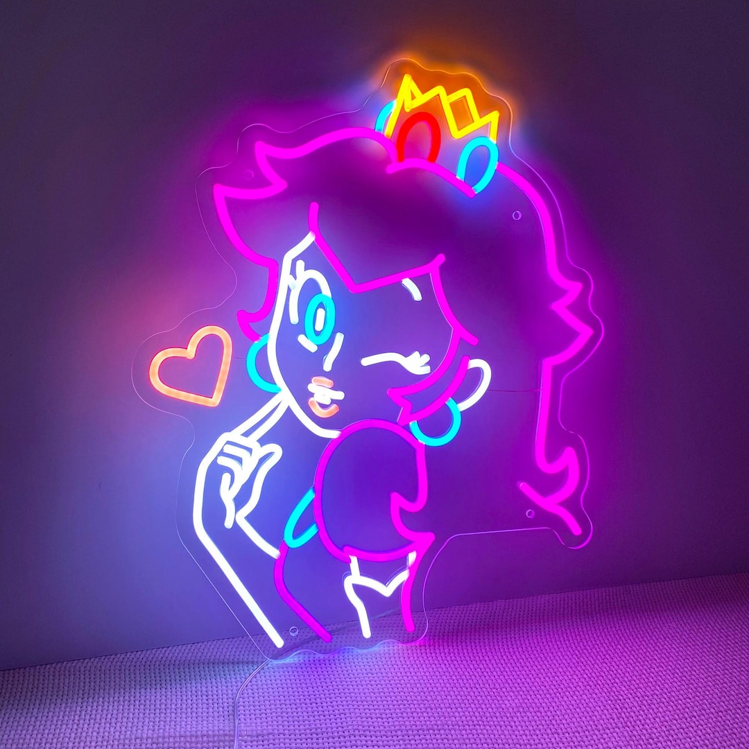 Princess Neon Sign, Kawaii Princess Neon Wall Art, Custom Anime Led ...