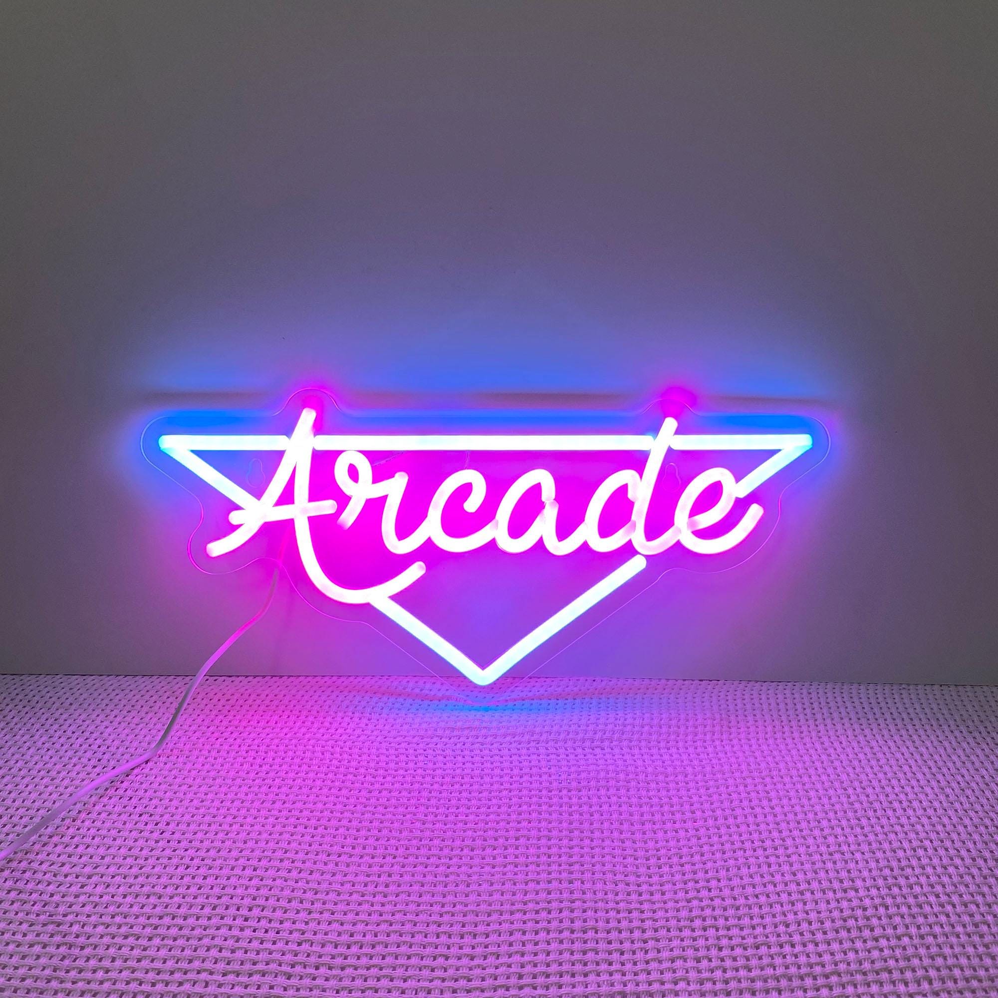 Retro Arcade LED Neon Sign, Game Room Neon Light up Sign, Retro Gaming ...