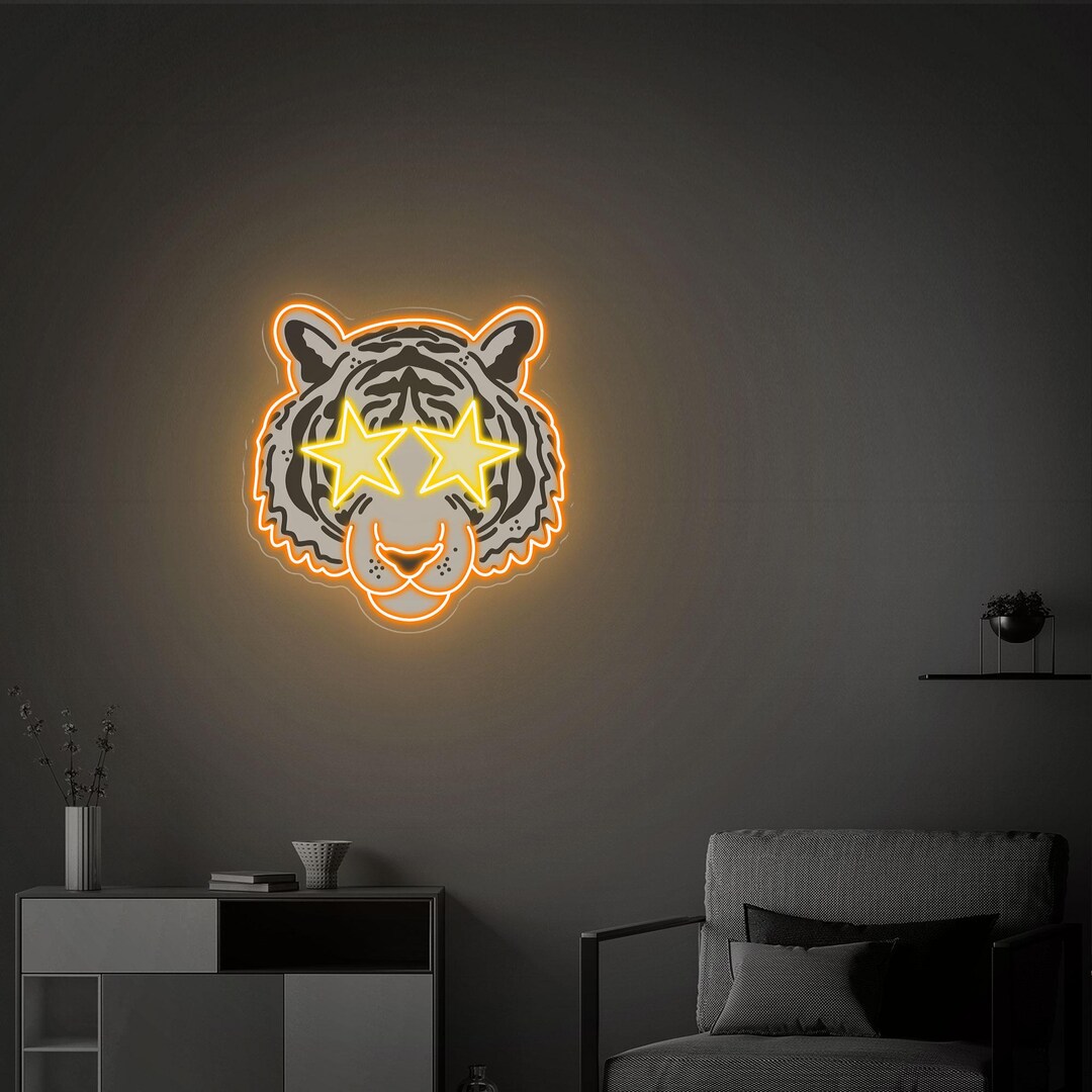 Tiger UV Printed Neon Sign, Tiger Led Neon Light Sign, Tiger Acrylic ...