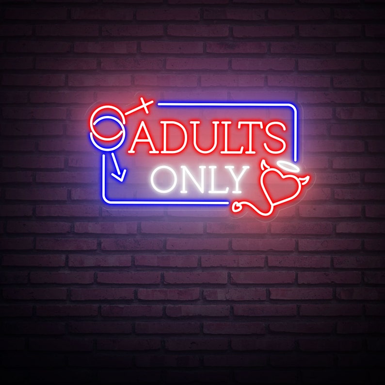 Adults Only Neon Sign, Adults Only Led Light Sign, Custom Neon Signs ...