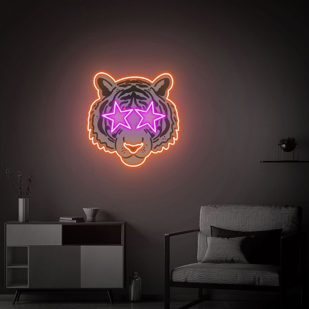Tiger UV Printed Neon Sign, Tiger Led Neon Light Sign, Tiger Acrylic ...