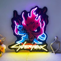 Cyberpunk 2077 Edgerunners Logo Desk Bedside LED Light | Gift for Fans ...
