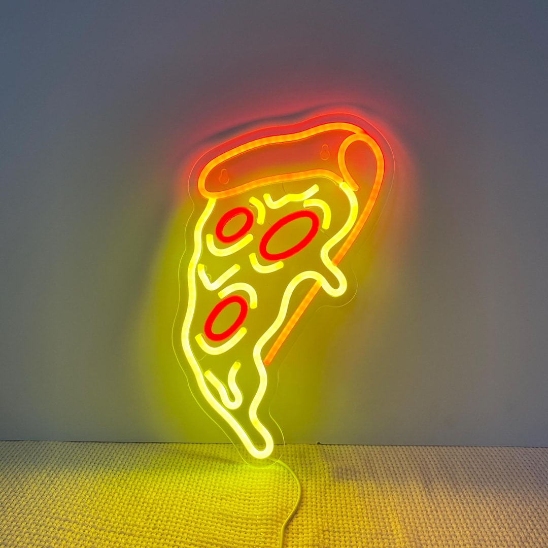 Pizza Neon Sign, Pizza USB Led Neon Lights, Neon Wall Art, Kitchen ...
