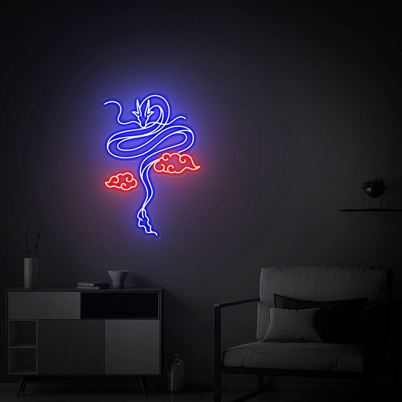 Dragon Neon Sign, Custom Neon Sign Dragon Led Light, Dragong Led Light ...