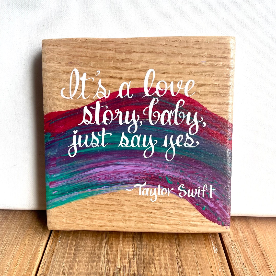 Hand Painted Taylor Swift Art, Painting on Wood, Song Title Art - Etsy