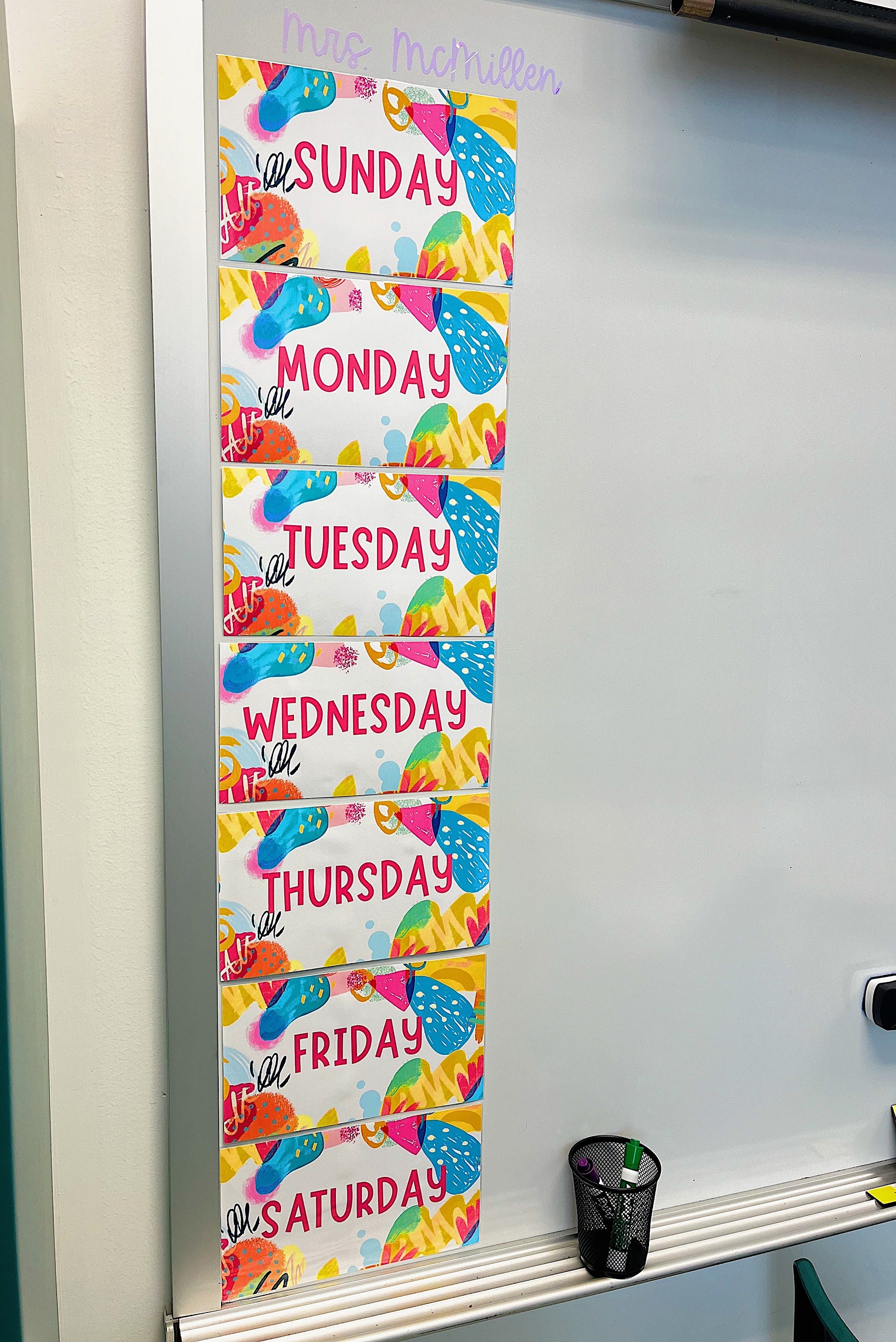 Bright Colored Themed Classroom Decor Bundle, Editable Classroom Decor ...