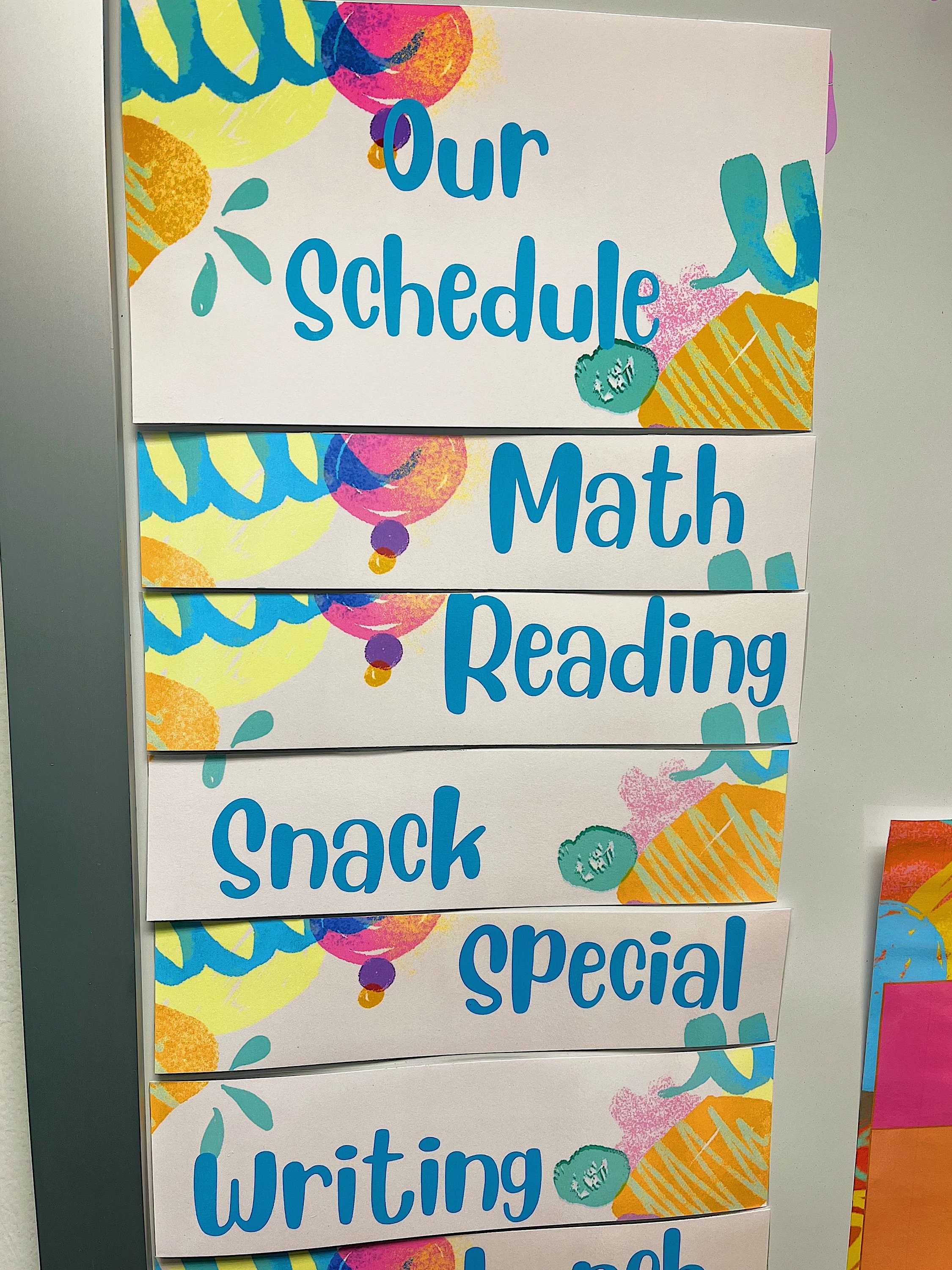 Bright Colored Themed Classroom Decor Bundle, Editable Classroom Decor ...