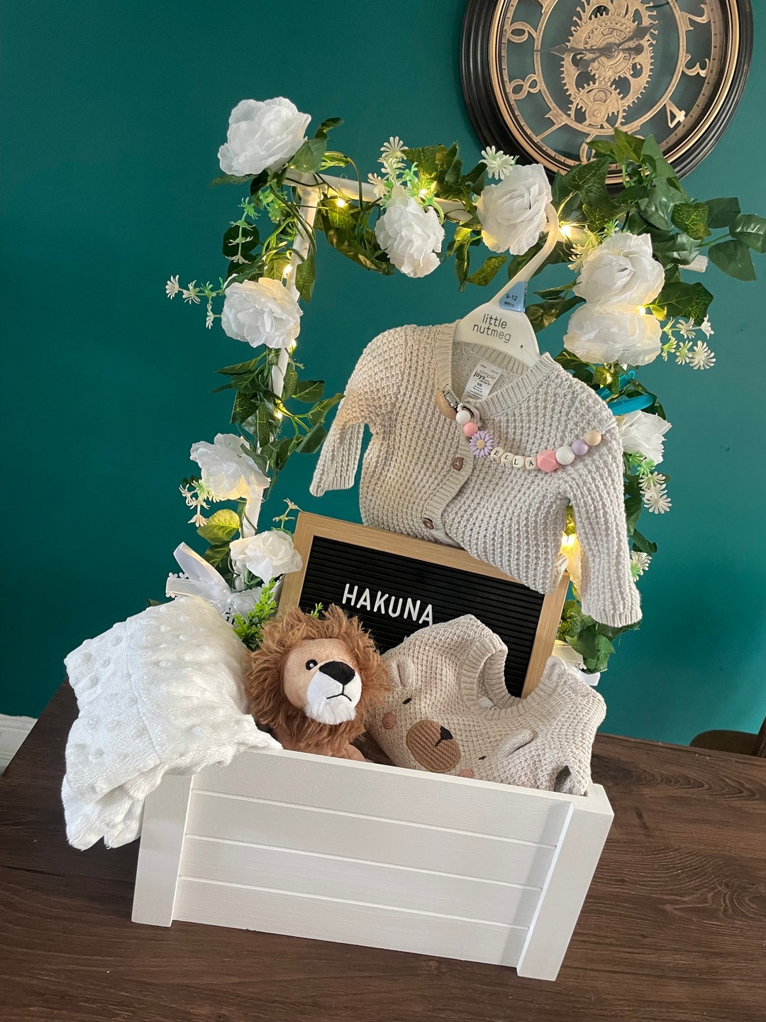 Hamper Baby Crate With Rail - Etsy UK