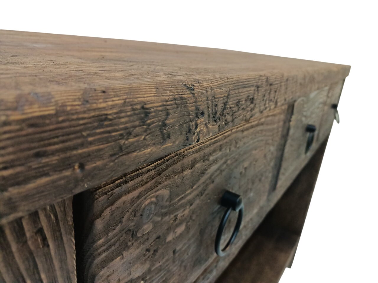 Handcrafted Rustic Wooden Custom Natural Bathroom Sink Vanity Country ...