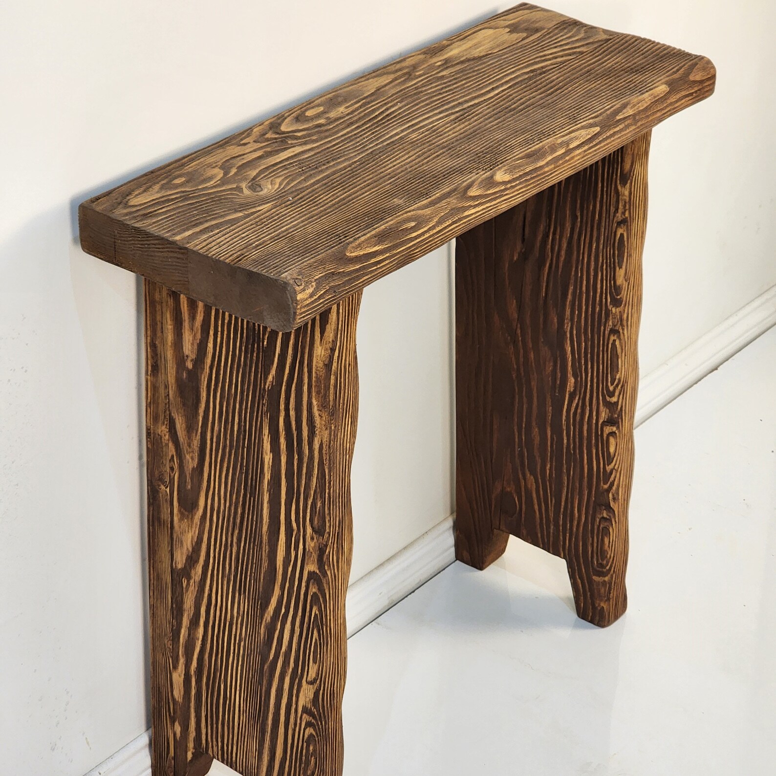 Handcrafted Rustic Wooden Custom Design Natural Console Table, Country ...