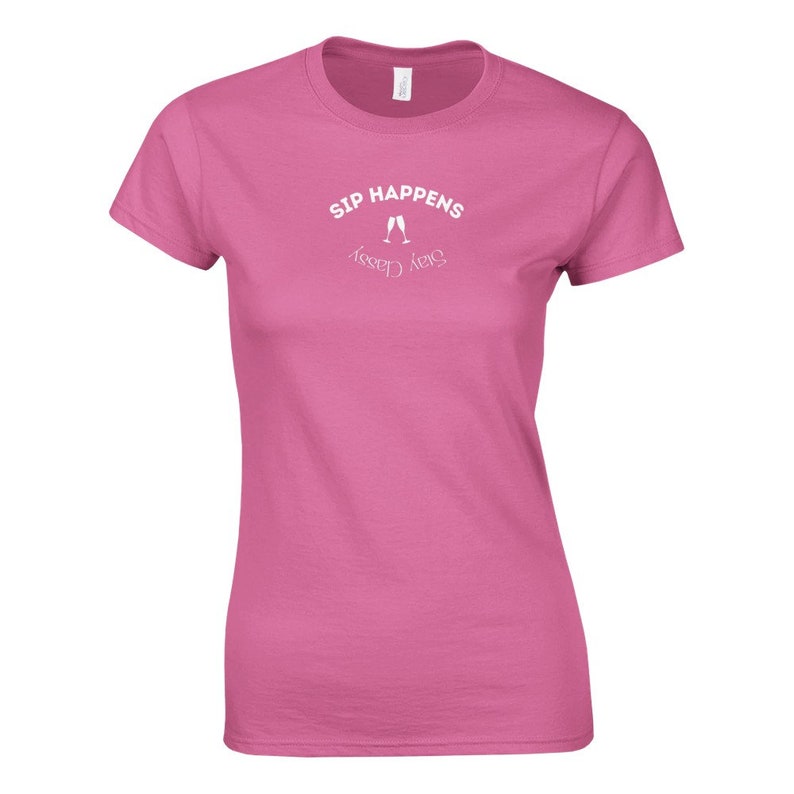 Funny Women's Drinking Tee Stylish Ladies T Shirt Perfect Gift for Wine ...