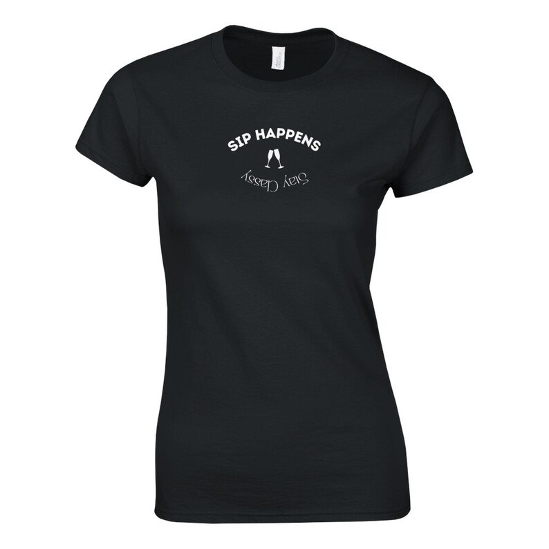 Funny Women's Drinking Tee Stylish Ladies T Shirt Perfect Gift for Wine ...
