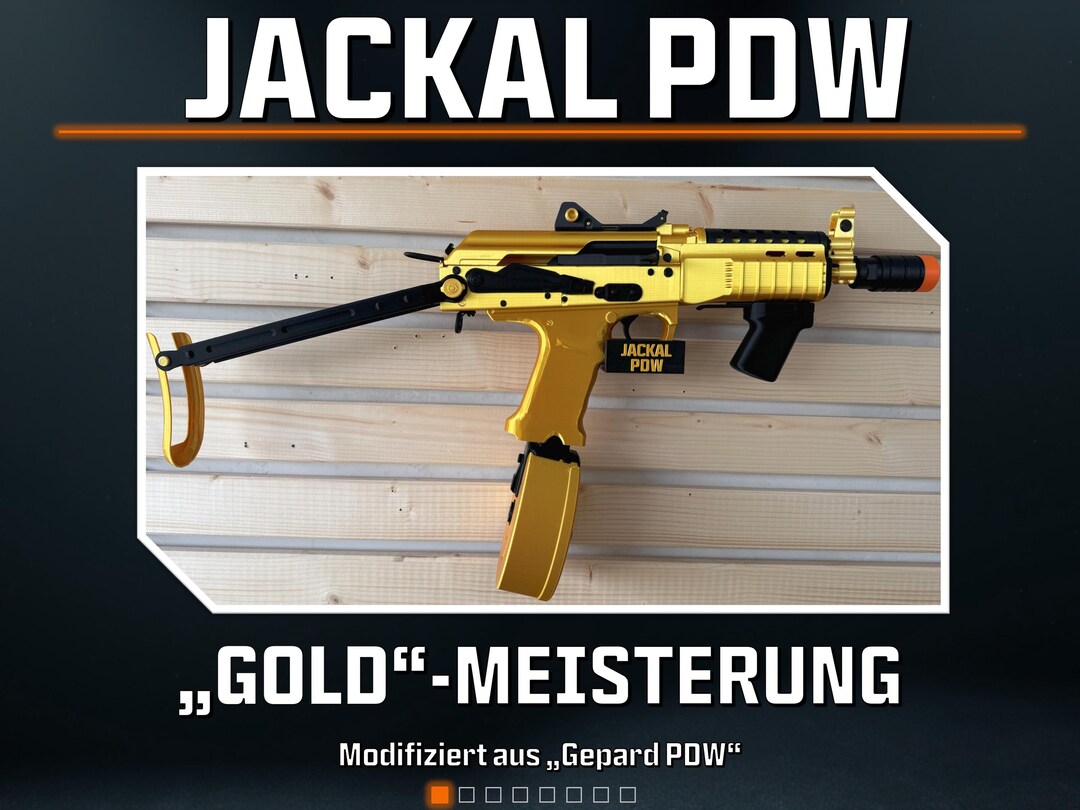 Jackal PDW gold Mastery Modified From gepard Pdw Replication Call of ...