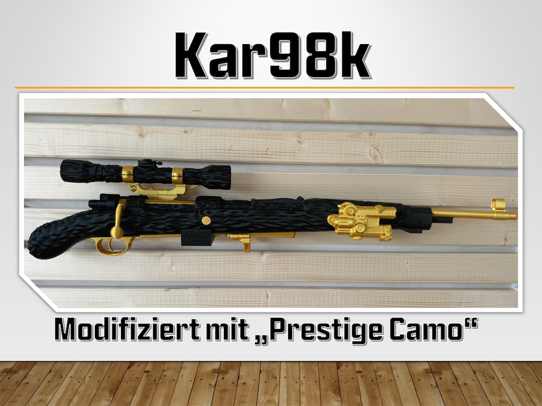 Kar98k Without Stock in prestige Camo Finish Replication Call of Duty ...
