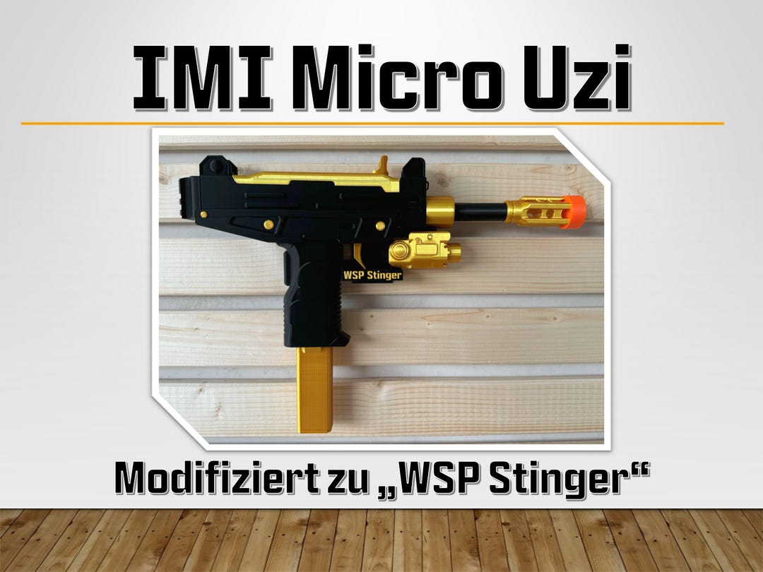 IMI Micro Uzi Modified to wsp Stinger Replication - Etsy