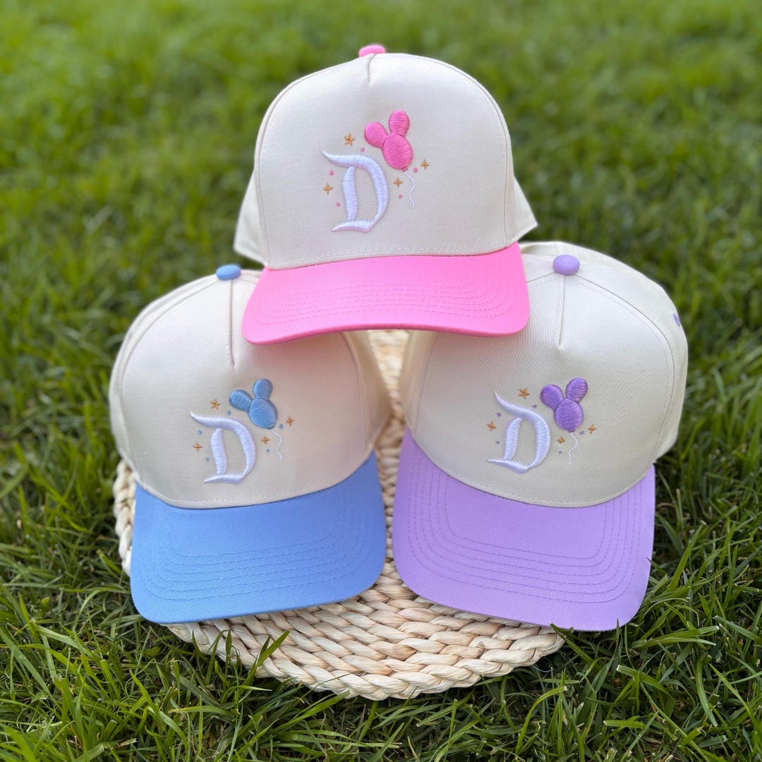 Embroidered D Balloon Hat, Parks Inspired Hat, Embroidered Caps, Custom ...