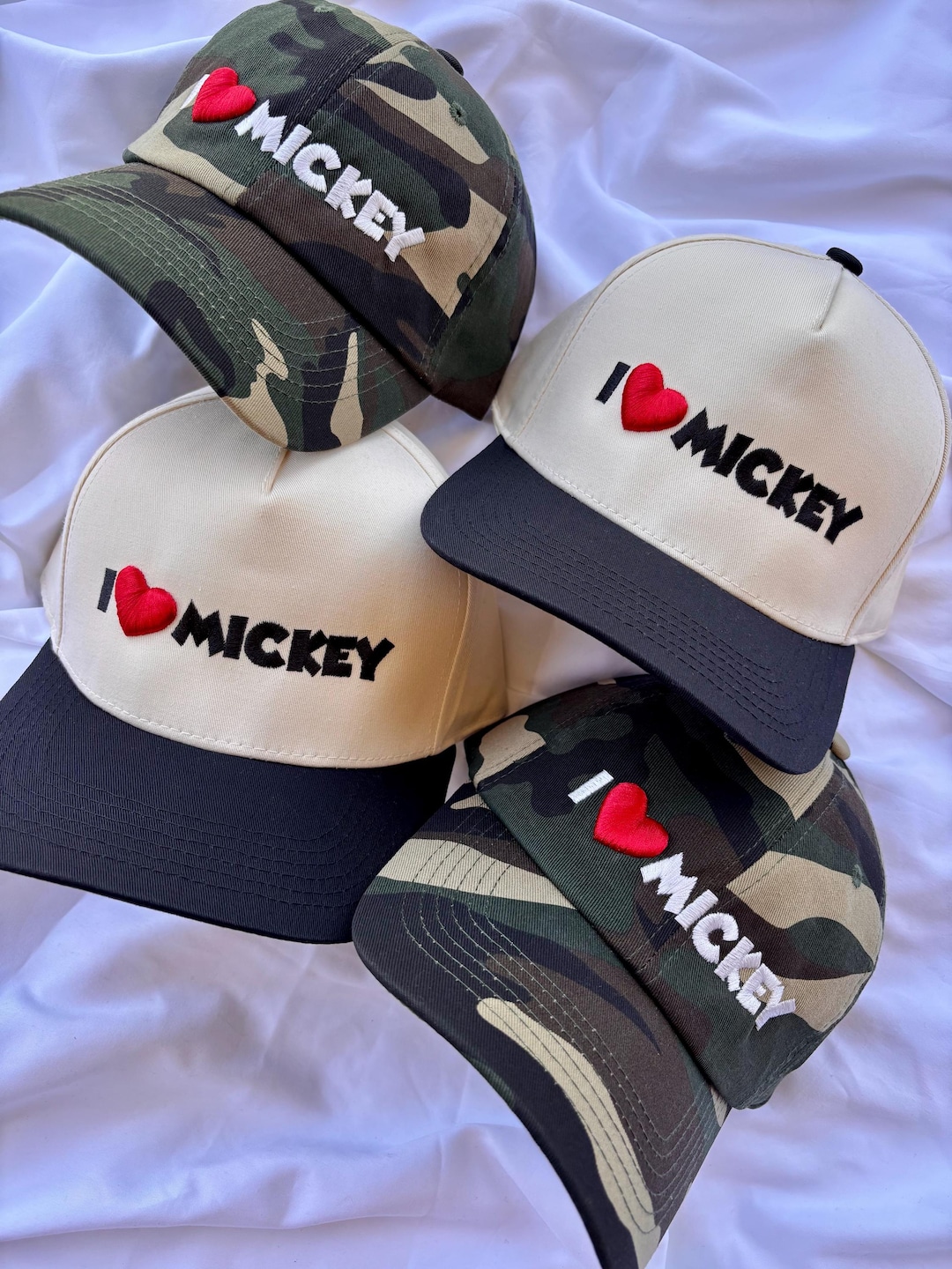 Embroidered I Love Mouse Hat, Parks Inspired Hat, Embroidered Caps ...
