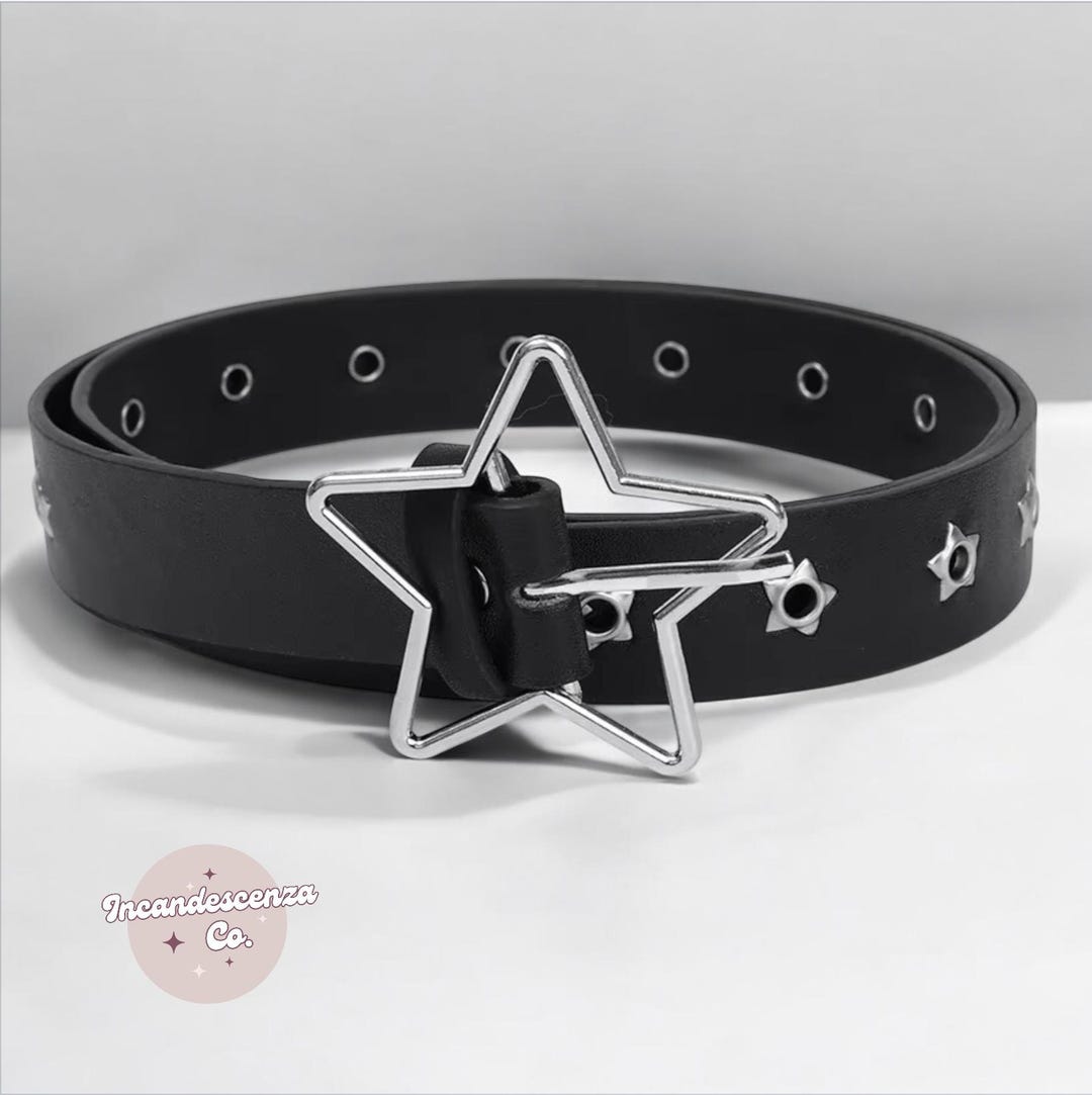 Y2k Belt Star Belt Punk Belt Goth Accessories Alternative Fashion Goth ...
