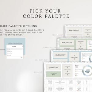Reading Tracker Google Sheets Book Tracker Digital Reading Journal ...