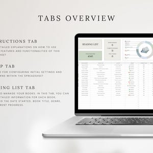 Reading Tracker Google Sheets Book Tracker Digital Reading Journal ...