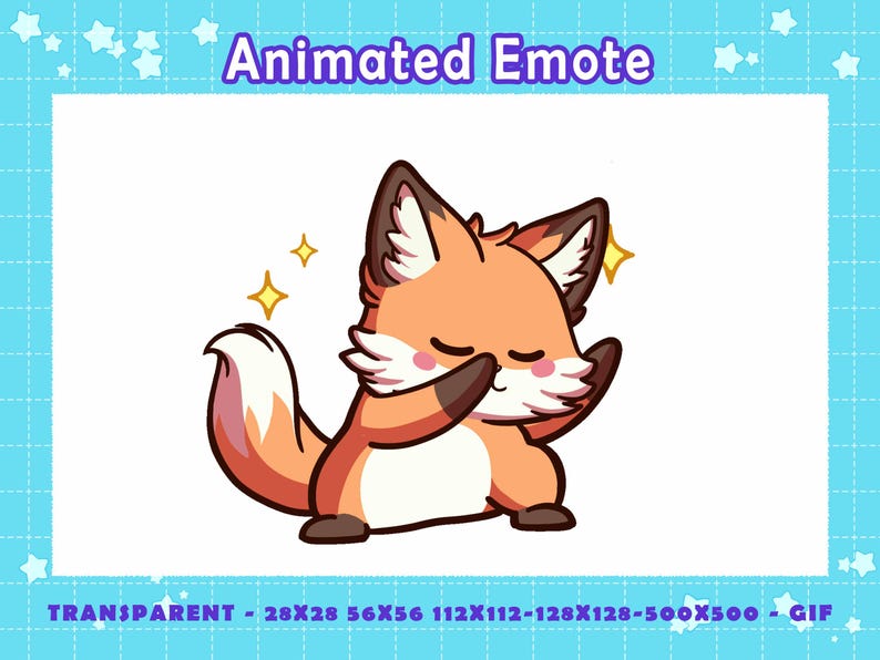 Funny Animated Fox Doing a Hilarious Dance Emote for Streamers | Cute ...