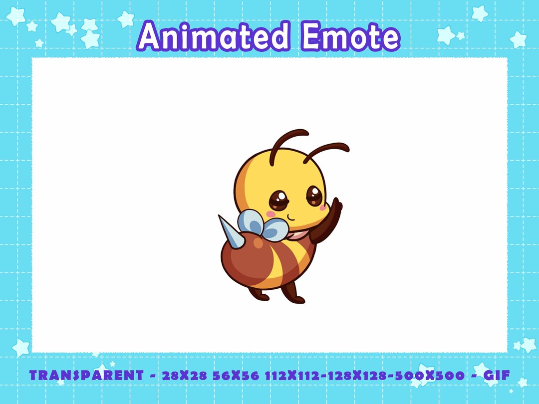 Animated Bee Twerking Emote: Kawaii Twitch Discord Streamer (GIF) - Etsy