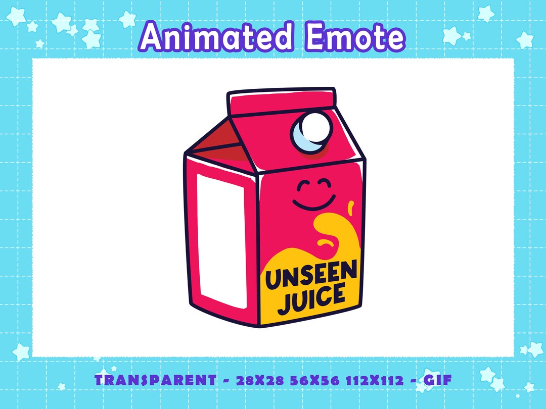 Unseen Juice Animated Emote: Twitch/discord Emoji (digital Download) - Etsy