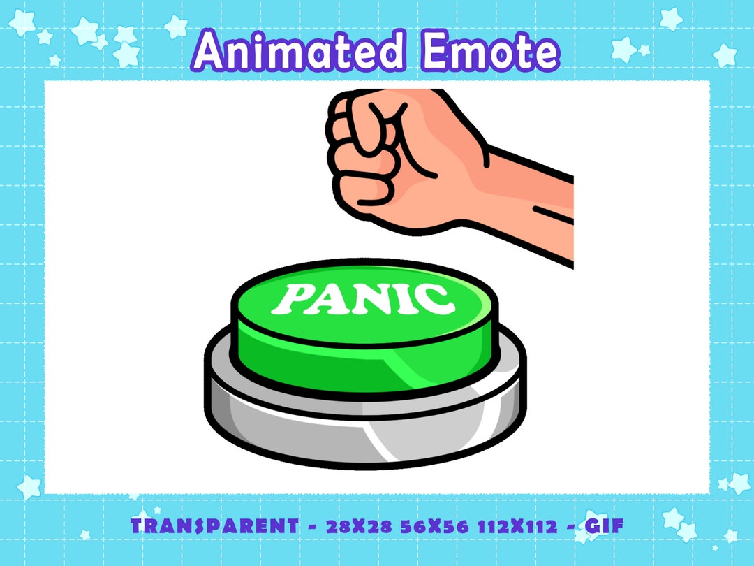 Panic Button Press Gamer Animated Emote, Panic Button Press Animated ...
