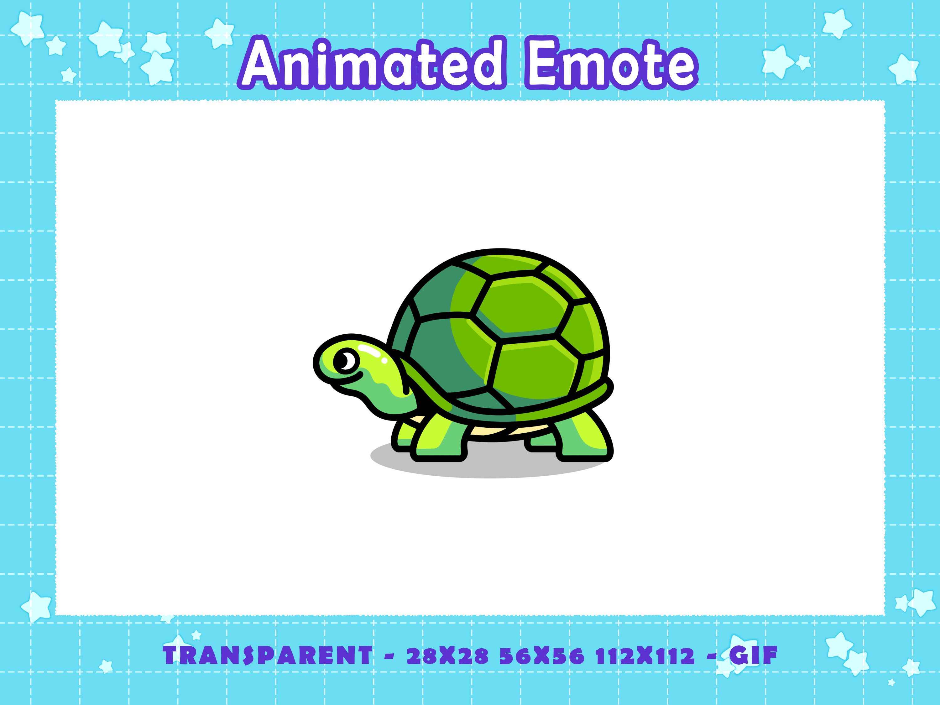 Lurk Turtle Animated Emote, Hiding Turtle Animated Emoji, Turtle ...