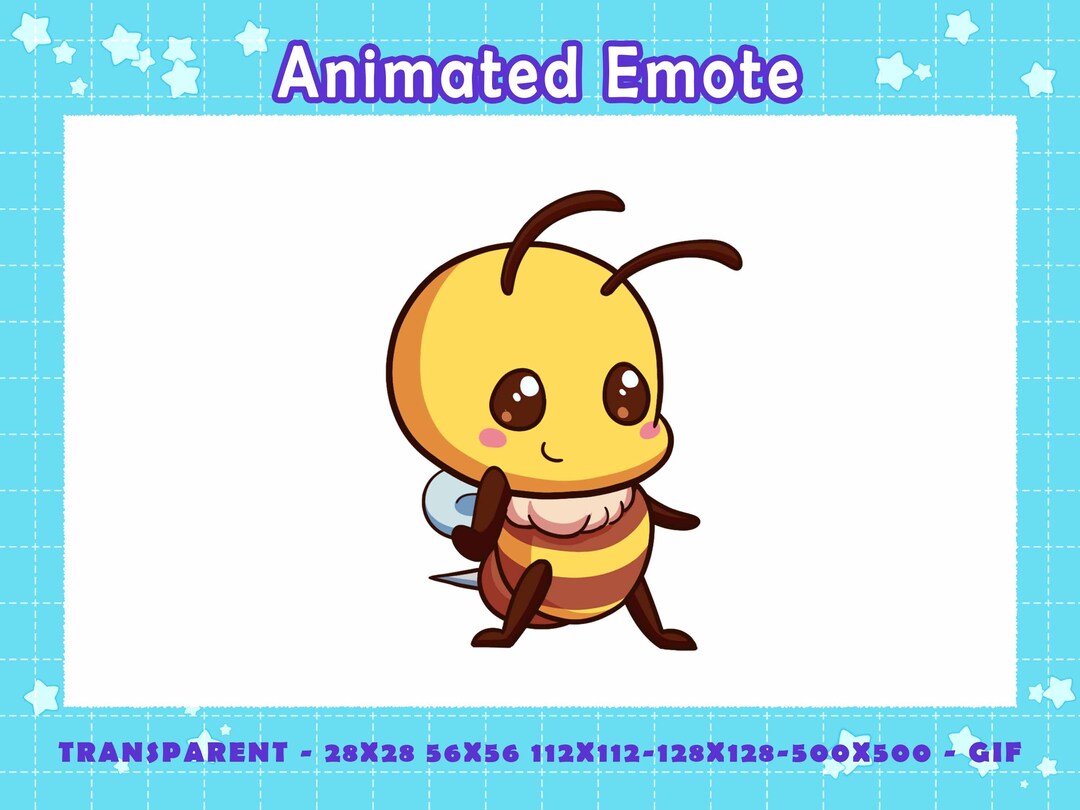 Shaking Dance Bee Emote for Streamers, Animated Twitch Emote for ...