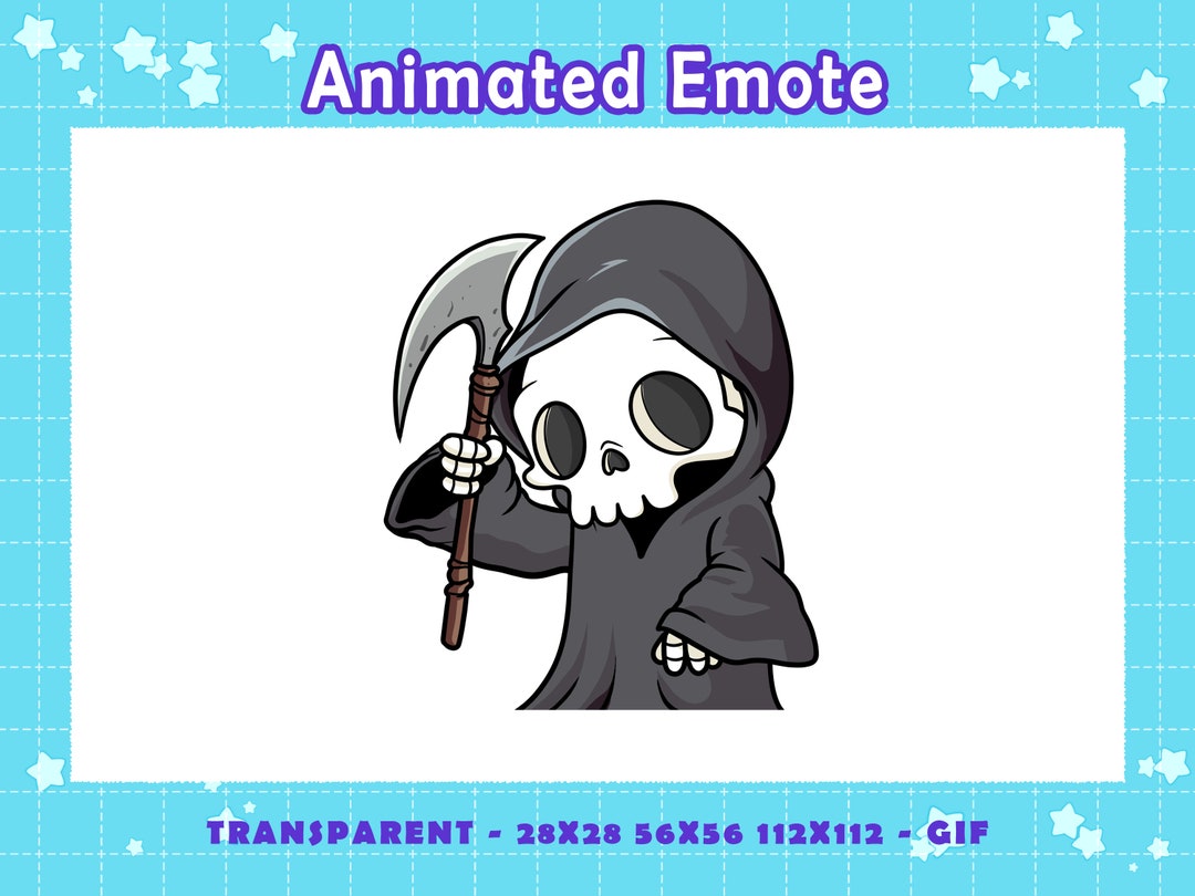 Grim Reaper Slash Animated Emote, Grim Reaper Animated Emoji, Grim ...
