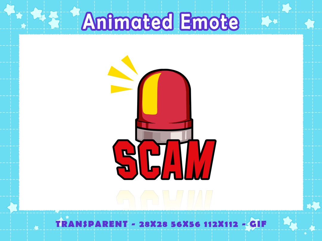 Scam Siren Animated Emote, Twitch Discord Discord Scam Siren Emoji - Etsy