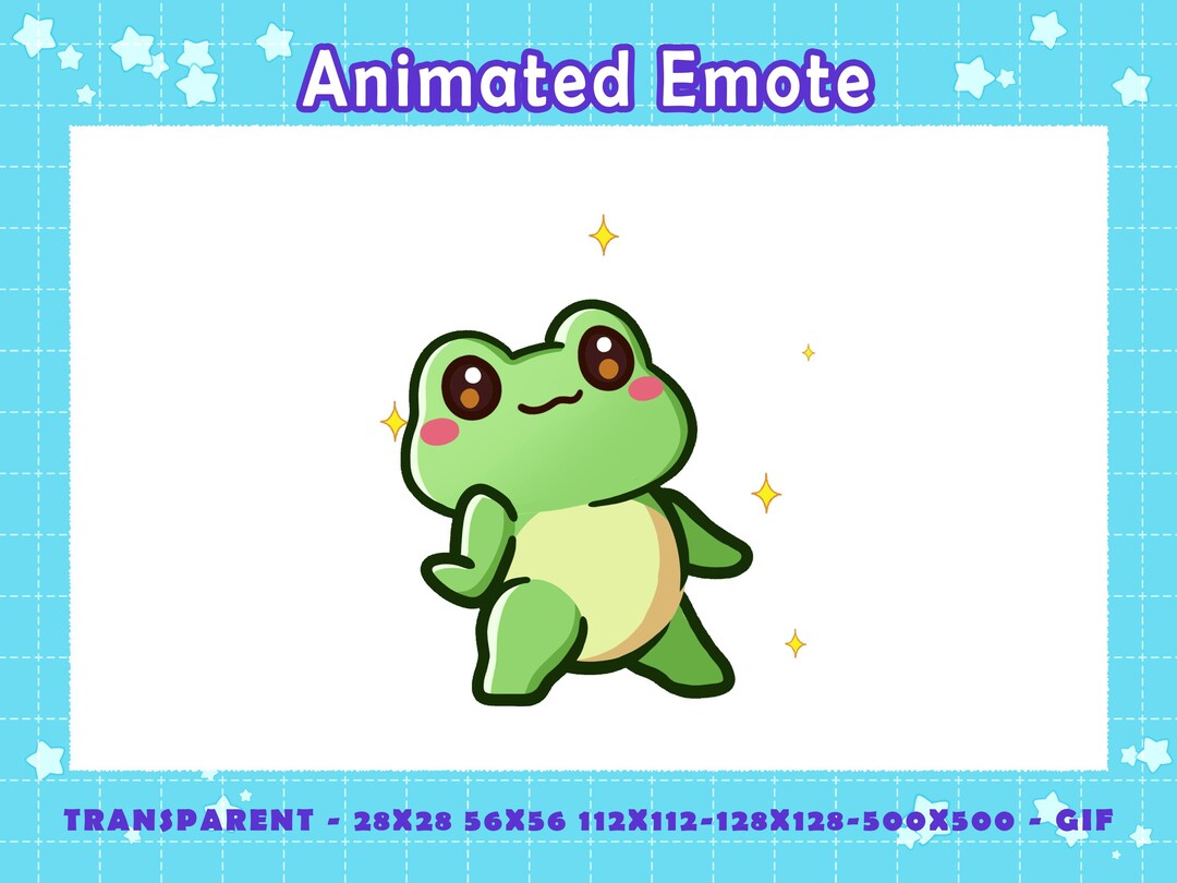 Funny Animated Frog Shaking Dance Emote for Streamers | Cute Frog ...