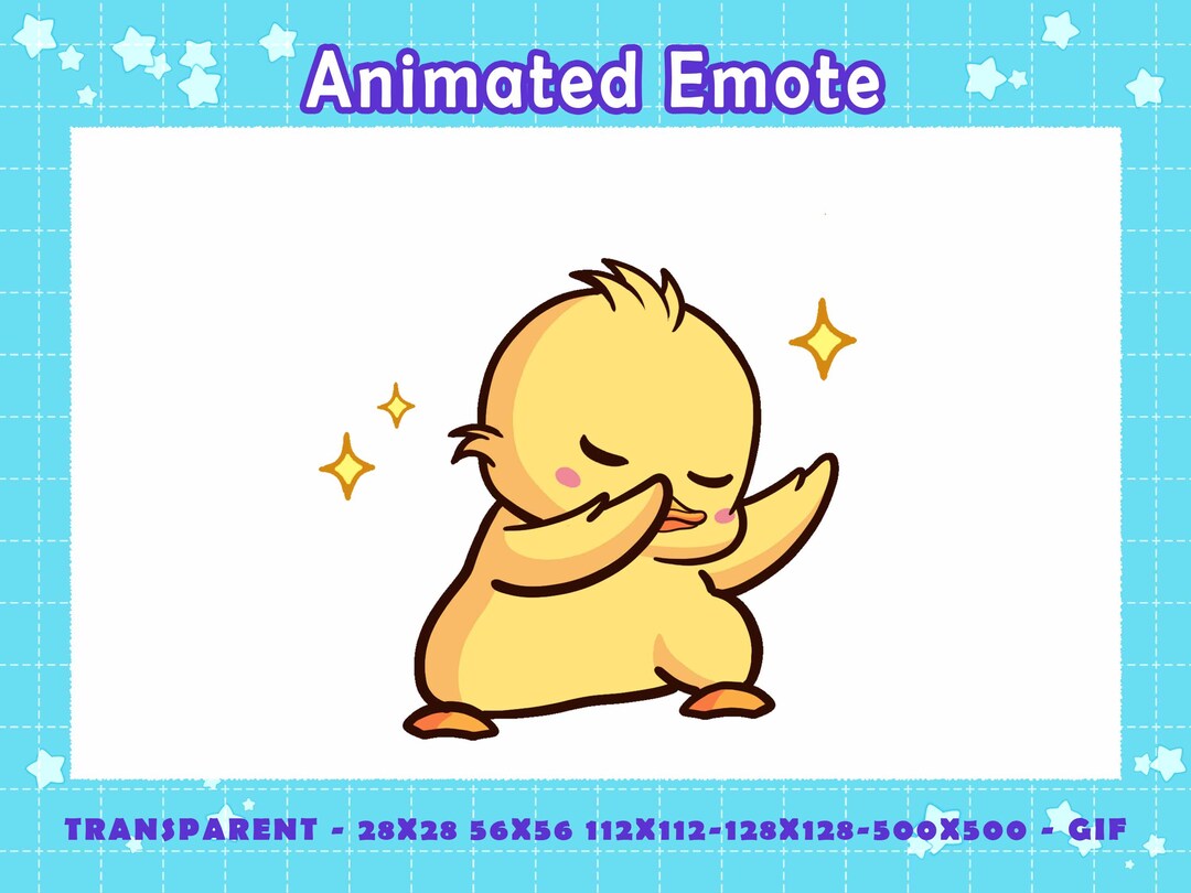 Funny Animated Duck Doing a Hilarious Dance Emote for Streamers | Cute ...