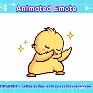 Funny Animated Duck Doing a Hilarious Dance Emote for Streamers | Cute ...