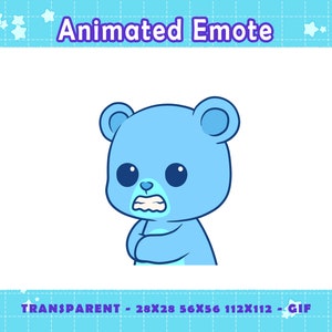 Freezing Bear Animated Emote, Twitch Discord Discord Bear Get Cold ...