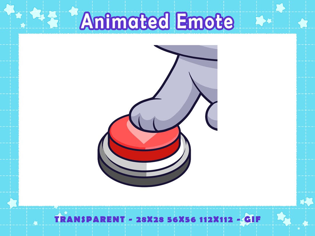Cat Press Heart Button Animated Emote, Twitch Discord Cat Pressing Emote, Cat Love Emote, Cute ...