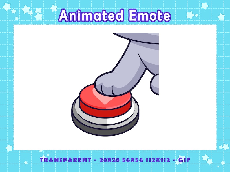 Cat Press Heart Button Animated Emote, Twitch Discord Cat Pressing ...