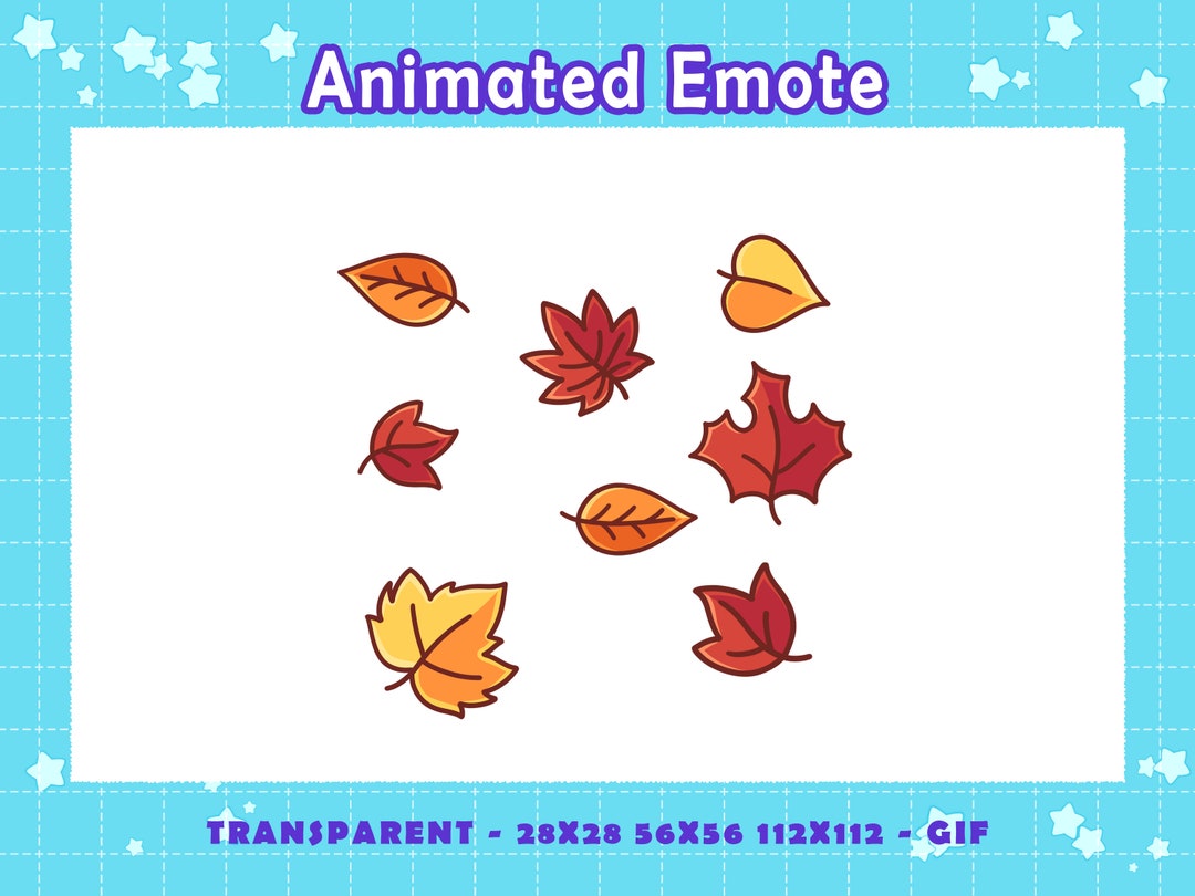 Autumn Leaves Falling Animated Emote 2, Autumn Vibes Stream Animated ...