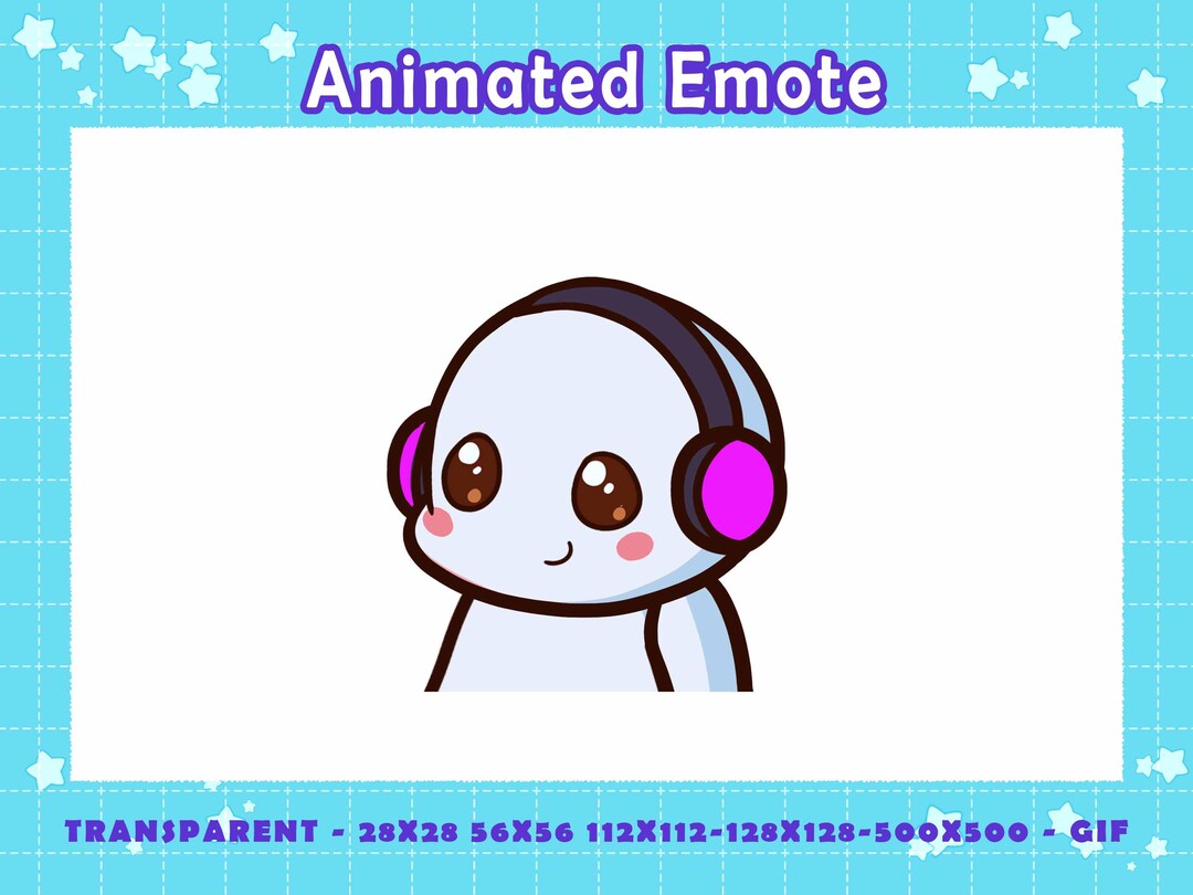 Spooky Animated Boo Emote for Streamers | Cute Ghost Twitch Emote With ...