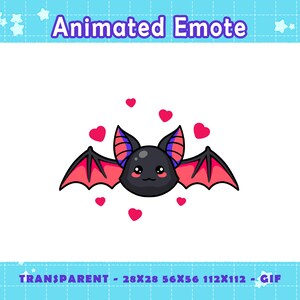 Bat Flying Love Halloween Animated Emote, Bat Flying Animated Emoji ...