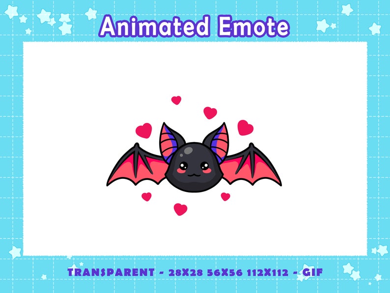 Bat Flying Love Halloween Animated Emote, Bat Flying Animated Emoji ...