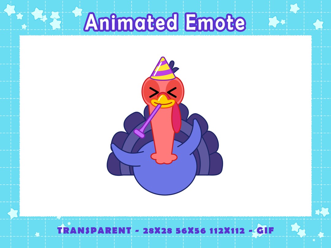 Blow Candle Happy Birthday Turkey Twitch Animated Emote, Twitch Discord ...