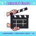 Clapboard Animated Emote, Twitch Discord Clapboard Action Emote, Action ...