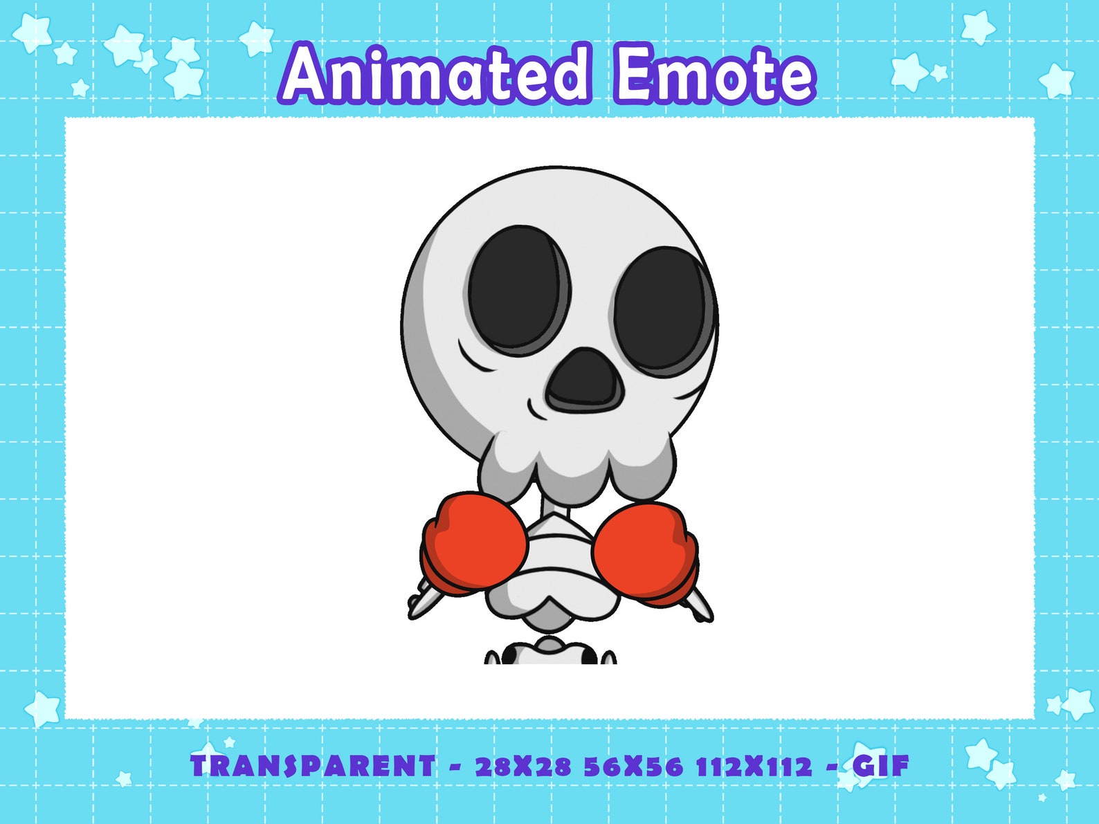 Skeleton Kick Boxing Animated Emote, Skeleton Kick Boxing Animated ...