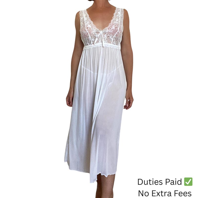 Sheer Nightgown With Robe - Etsy UK