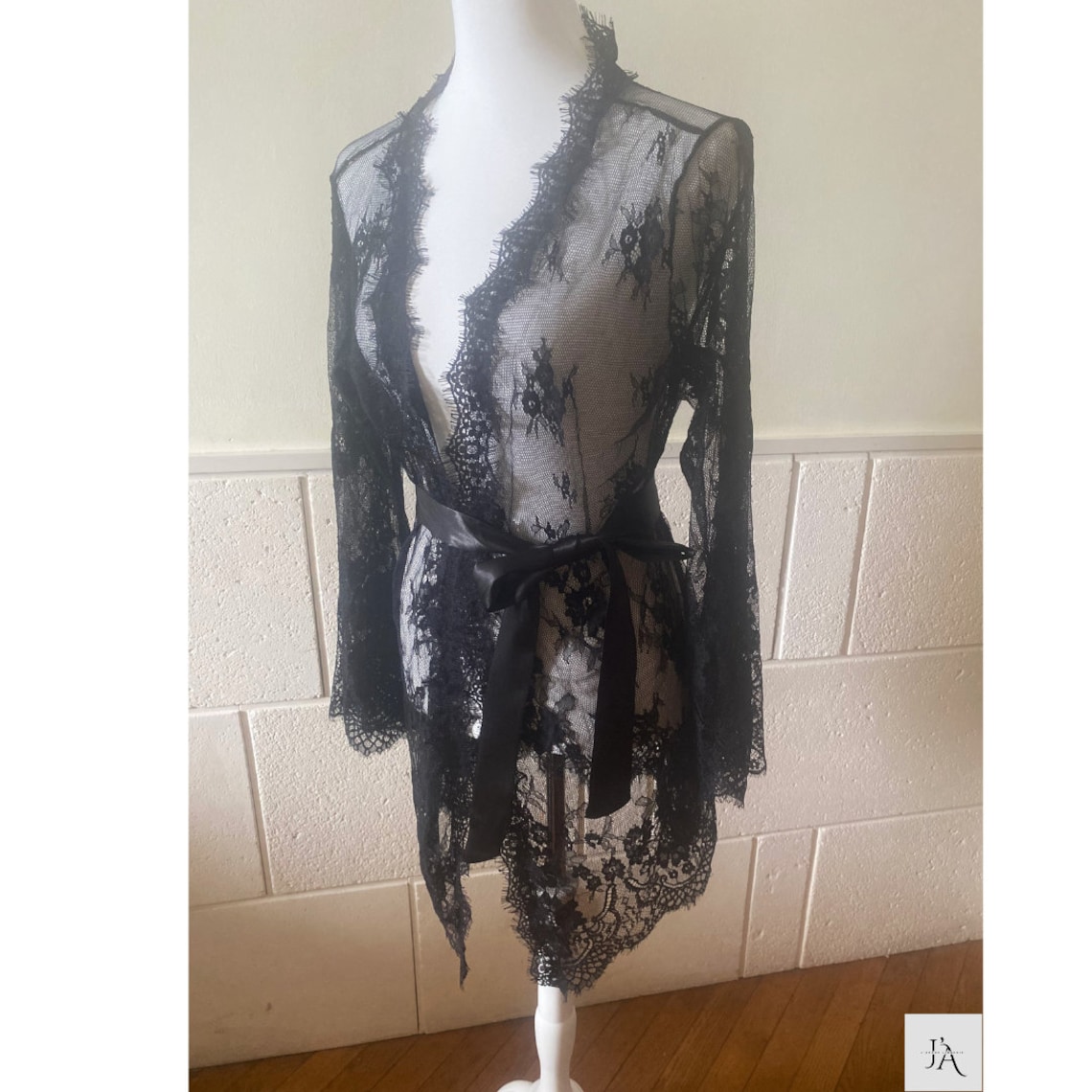 Sheer Robe Lingerie With Thong Panty Set - Etsy