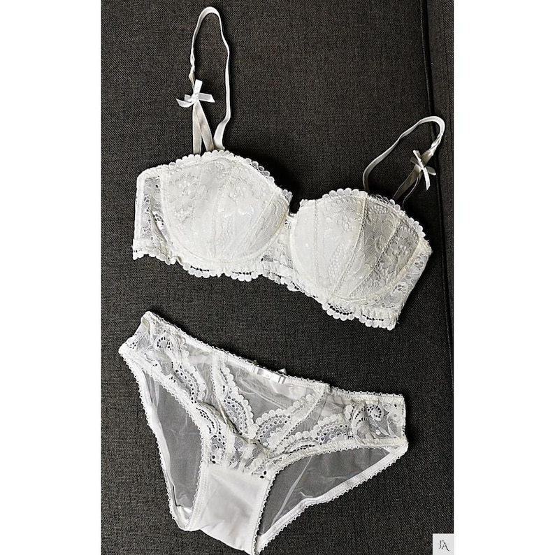 Lace Balconette Bra Set - Etsy